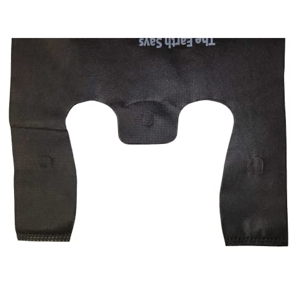 Green Smart Products 10800 Pcs Reusable Non-Woven Eco-Friendly Thank You T-Shirt Shopping Grocery 22”x12”x7” Tote Bags, Black