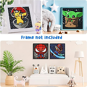 LWZAYS 4 Pcs Diamond Painting Kits