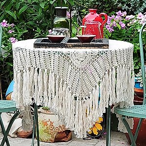 amzwkt Garden 3 Piece Bistro Table and Chairs Set - Outdoor Patio Furniture Weather Resistant Wrought Iron Plant Stand - for Yard Balcony Porch Backyard (Color : Tablecloth)