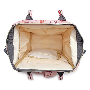 Starte Deer Cartoon Diaper Bag for Mom/Dad,Waterproof Travel Backpack,Spacious Tote Shoulder Bag Organizer,Pink