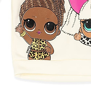 L.O.L. Surprise! Diva Fierce Queen Bee Big Girls Fleece Fashion Pullover Sweatshirt and Pants Set Pink/White 18-20