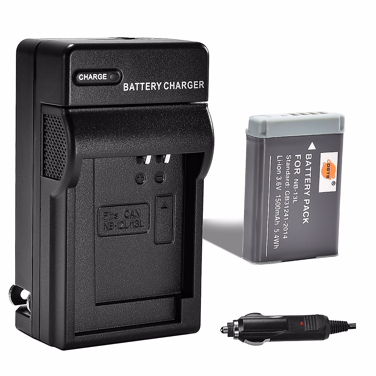 DSTE Replacement for NB-13L Battery and Charger Kit Compatible Canon PowerShot SX740 HS SX620 HS SX720 HS SX730 HS G7 X Mark II G9X Mark II G5X G7X G9X G1 X Mark III G5 X Mark II