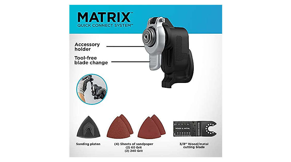 BLACK+DECKER Matrix Oscillating Tool Attachment