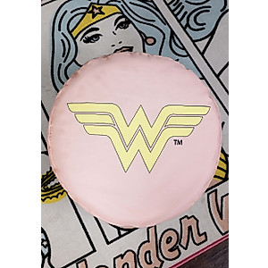 DC Comics Wonder Woman Lasso Stump Seat | Soft Chairs for Kids, Bean Bag Filler for Comfort, Superhero Design