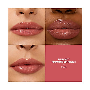 Buxom Full-On Plumping Lip Polish, Tinted Lip Plumper Gloss, Plumping Formula with Peptides & Vitamin E, Moisturizing Lip Plumping Gloss, Reds, Mauves & Reds