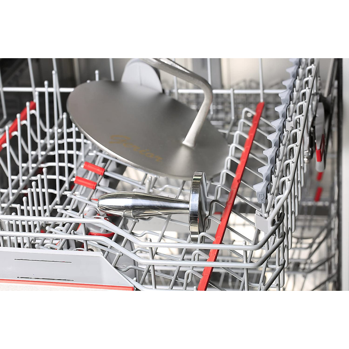 Meat Pounder Tenderizer - Solid Cast Stainless Steel Round Chicken Flattener Tool - Dishwasher Safe