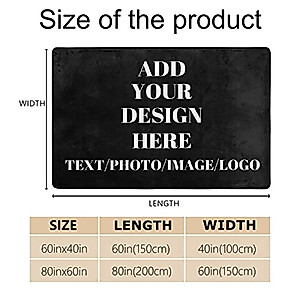 Custom Rug Personalized Add Logo Image Rugs and Mats Pictures for Home Decor Customized Area Rug Bedroom Carpet Print 5'x3'