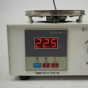 Electric Overhead Magnetic Stirrer Mixer Lab Stirrer with Digital Temperature Display High Accuracy Blender 0-2000 RPM 110V 250W