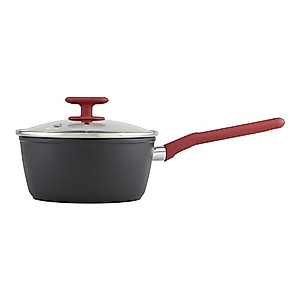 GoodCook ProEase Nonstick Sauce Pan with Lid, 2-Quart, Black, Nonstick Cookware, Even Heating, Dishwasher Safe, Ergonomic Handle, Non-Toxic, Durable Cooking Pot