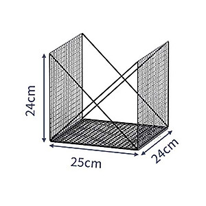 Desktop Magazine Rack Newspaper Rack Book Shelf Storage Rack Metal Wire Letter Rack Display Stand Support Rack Desk Office 25X24X24CM MUMUJIN (Color : Gold)