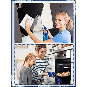 Geyoga 6 Pcs Kitchen Towels Blue Hydrangea Hand Towels Butterfly Kitchen Dish Towels Microfiber Drying Towels for Kitchen Bathroom Party Wedding Home Decorations (15.7 x 23.6 Inch)