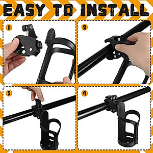 Jetec Cup Holder for Tree Stand Hunting Climbing Sticks for Hunting Tree Stand Cup Holder 360 Degree Rotatable Universal Cup Holder Deer Stand Accessories for Hunting Stroller(4 Pcs)