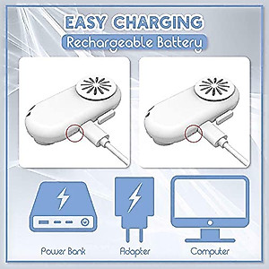 Personal Ionizer Air Purifier Wearable, Breathe Cooler Wearable Air Purifier, Wearable Clip-On Air Face Ma-sk Fan, USB Charging Bedroom Office Travel Air Purifier for Kids,Adults (White)