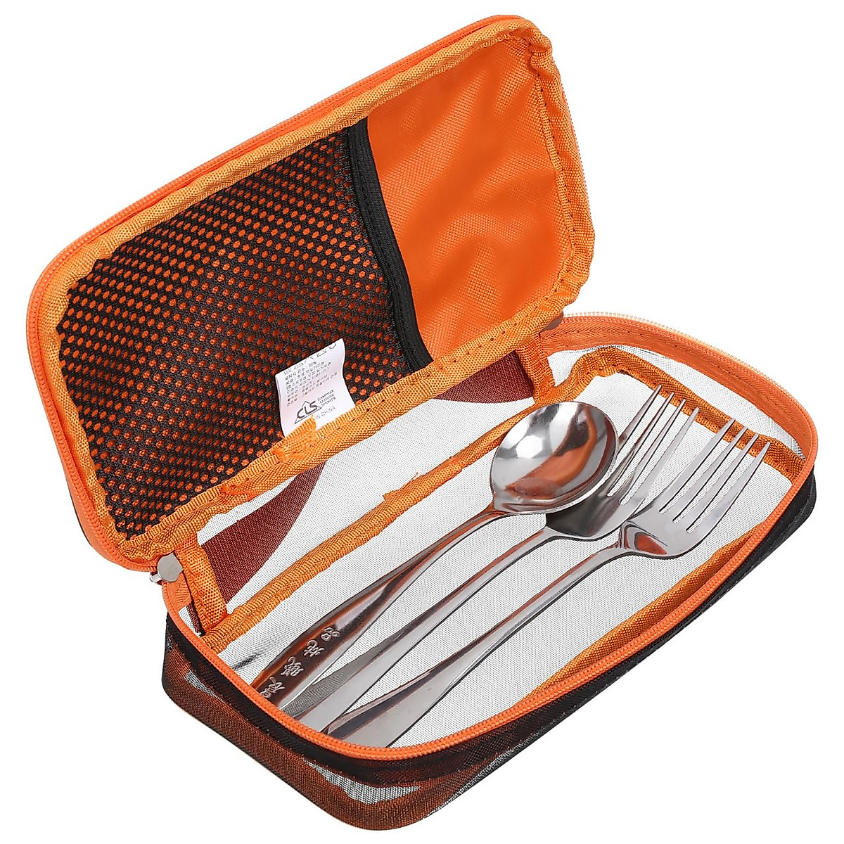 Camping Utensil Bag Travel Cookware Storage Bag Portable Silverware Bag Cooking Utensils Organizer Tableware Fork Spoon Chopsticks Organizer for Outdoor Travel Picnic Camping