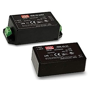 MEAN WELL IRM-45-12 12V 3.8A 45W Single Output AC-DC Encapsulated Power Supply PCB mounting Style