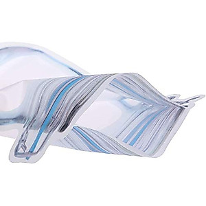 Mason Jar Zipper Bags, 20Pcs Reusable Storage Bags Mason Bottle Shape Storage Bags Portable Mason Jar Stand-Up Leakproof Food Saver Bags For Home Kitchen