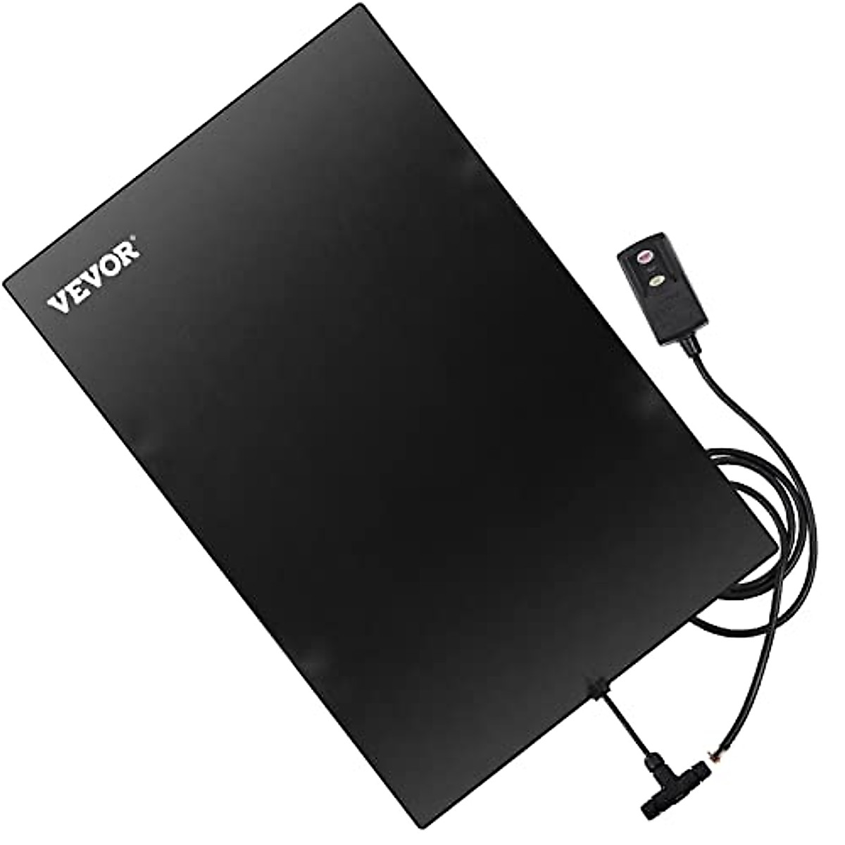 VEVOR, 20in x 30in Walkway, 120V Ice, PVC Heated 6ft Power Cord, Slip-Proof, Ideal Winter Outdoor Snow Mat, 2'' per Hour Melting Speed, Black