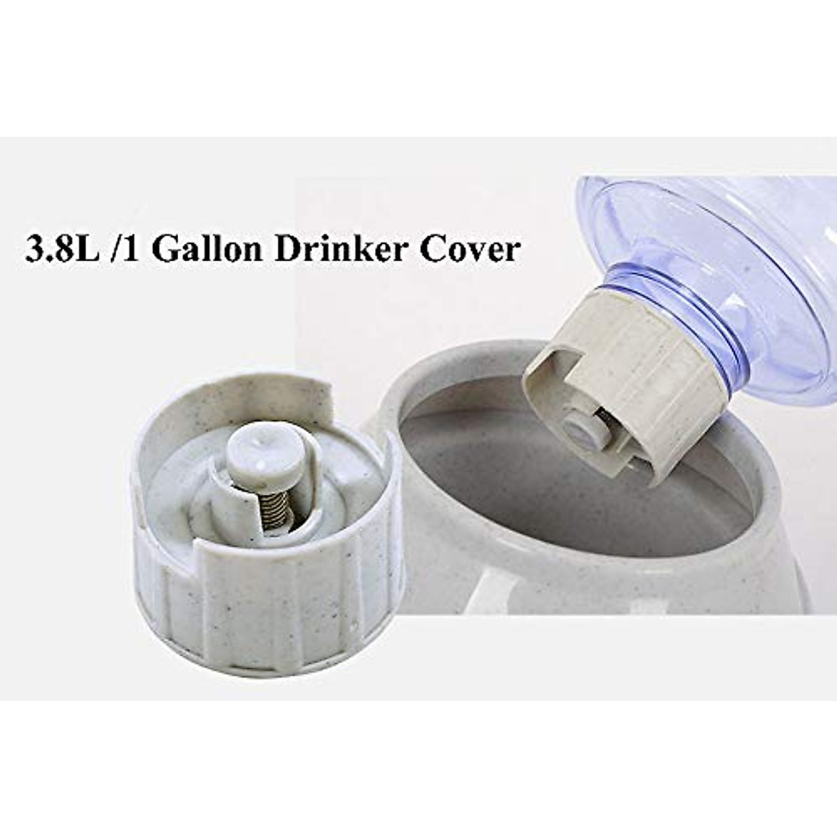 Old Tjikko Dogs Water Dispenser,Water Bowl for Dogs,Pet Water Dispenser,Automatic Dog Water Bowl Cat Water Dispenser Dog Drinking Fountain,1 Gallon (Water Dispenser (11L Water and Feeder) (3.8 L Cap)