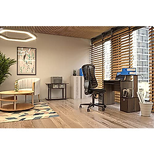 Furinno Econ Multipurpose Home Office Computer Writing Desk, Columbia Walnut/Dark Brown