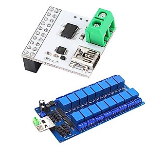 5V 16 Channel USB Relay Module Computer Switch Control, USB Control Switch with PCB Board/High Sensitivity