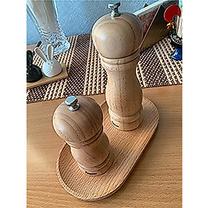 Mini Serving Tray for Jewellery Key Coin Set of 2, Oval Wood Natural Dessert Cup Tray, Small Wooden Cheese Plate, Tableware Decorative Tray