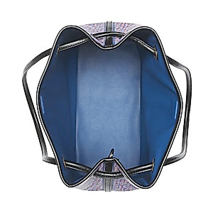 Calvin Klein Gabrianna Monogram North/South Key Item Tote, Blue Multi