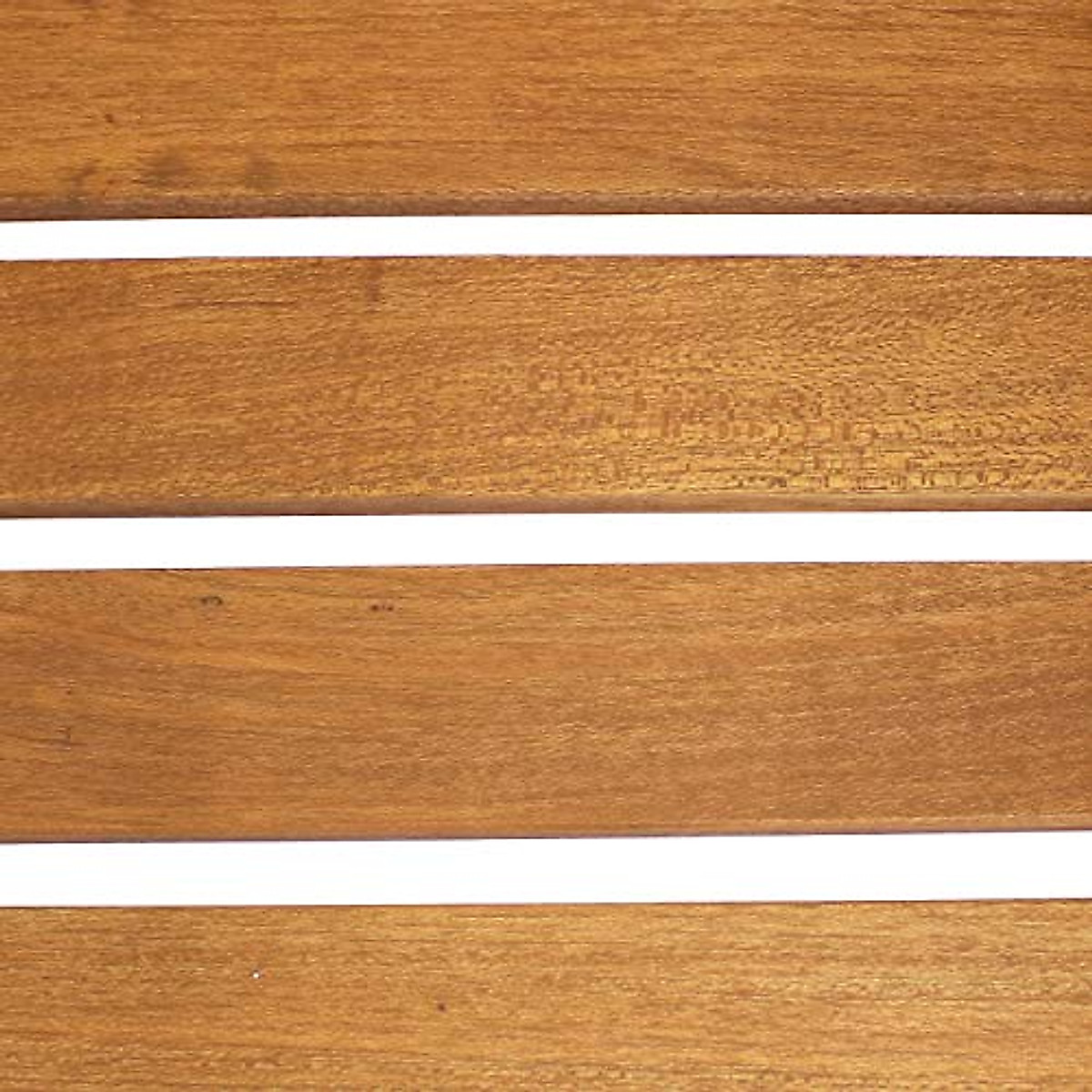 Sunnydaze Meranti Wood Outdoor Bench with Teak Oil Finish and Built-in Pop-Up Table - Comfortable Patio Seating for 2 Adults - Modern Occasional Bench - Decorative Porch Furniture - 60-Inch