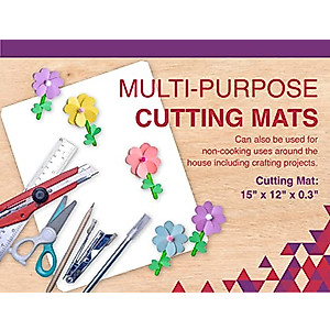 Arrow Plastic Flexible Cutting Mats - White Cutting Board, 10 Pack - Made in the USA, BPA Free - Ideal for Cutting and Chopping - Measures 15 x 12 Inches