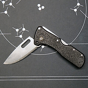 Cold Steel Click N Cut Folder Durable Hunting & Hiking Steel 5 Oz Compact 7" Long Folding Knife with Strong Lock & 2 Interchangeable Blades - Blister Package