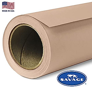 Savage Seamless Paper Photography Backdrop - Color #53 Pecan, Size 107 Inches Wide x 36 Feet Long, Backdrop for YouTube Videos, Streaming, Interviews and Portraits - Made in USA