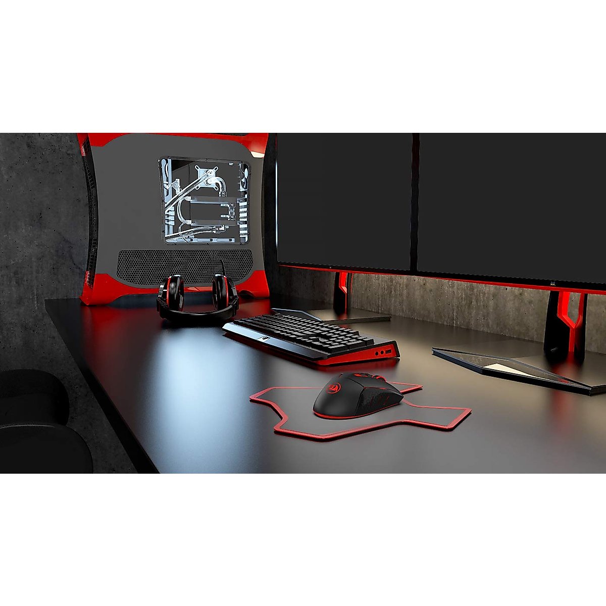 Redragon M690-1 Wireless Gaming Mouse with DPI Shifting, 2 Side Buttons, 2400 DPI, Ergonomic Design, 8 Buttons-Black