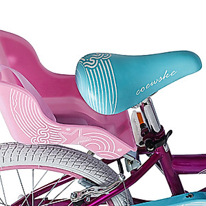 LPP PP Boys Girls Kids Bike 12 14 16 18 Inch Kids Bike with Training Wheels, 18 20 Inch Kids Bicycle with Kickstand and Hand Brake (20 Inch,Red)