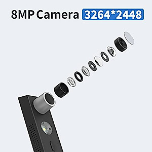 CZUR Lens800 Pro Portable Document Scanner, 8MP Document Camera, Capture Size A4, 1s/Page Fast Scan Speeds, Easy-to-Use, USB Powered Travel Scanner, for Mac&Windows