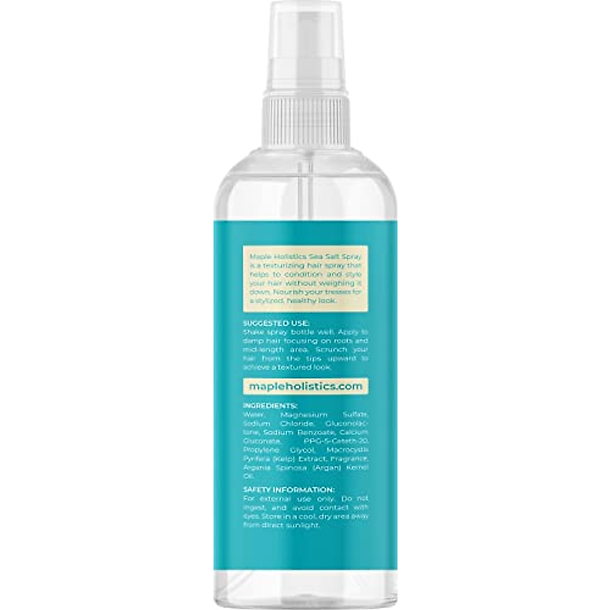 Volumizing Sea Salt Spray for Hair - Texturizing Beach Waves Spray & Hair Mist Curl Activator - Non Sticky Styling Beach Hair Spray for Men and Women with Nourishing Sea Kelp Extract and Argan Oil