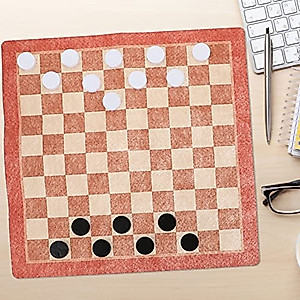 Portable Chess Board Games Tournament Chess Board Roll Up Chess Set Portable Folding Chess Board Tournament Chess Mat for Kids Xmas New Year Party Game Favors Travel Chess Mat