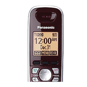 Panasonic KX-TG6572R DECT 6.0 Single Line 1.9GHz Talking Caller ID Expandable Up to 6 Handsets Call Block Eco-Mode Wall Mountable Cordless Telephone - 2 Handsets