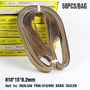 810 * 15 * 0.2mm HUALIAN FRM-810/980 continous Band Sealer Straps PTFE Belt 50pc