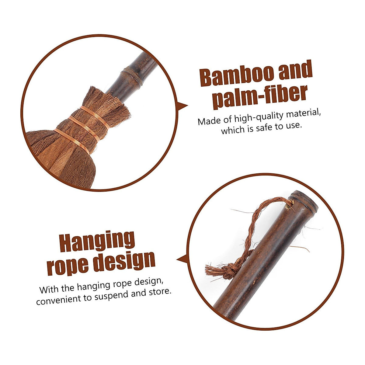 1pc Children's Broom Housewarming Sweeping Broom Brooms for Sweeping Lobby Broom Woven Threads Broom Broomcorn Broom Coconut Palm Broom Rustic Broom Mini Baby Stick