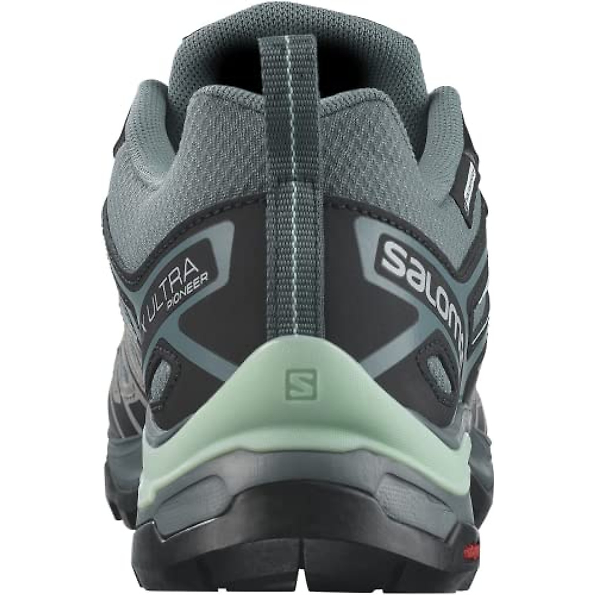 Salomon X Ultra Pioneer CLIMASALOMON Waterproof Hiking Shoes for Women, Stormy Weather/Alloy/Yucca, 7.5