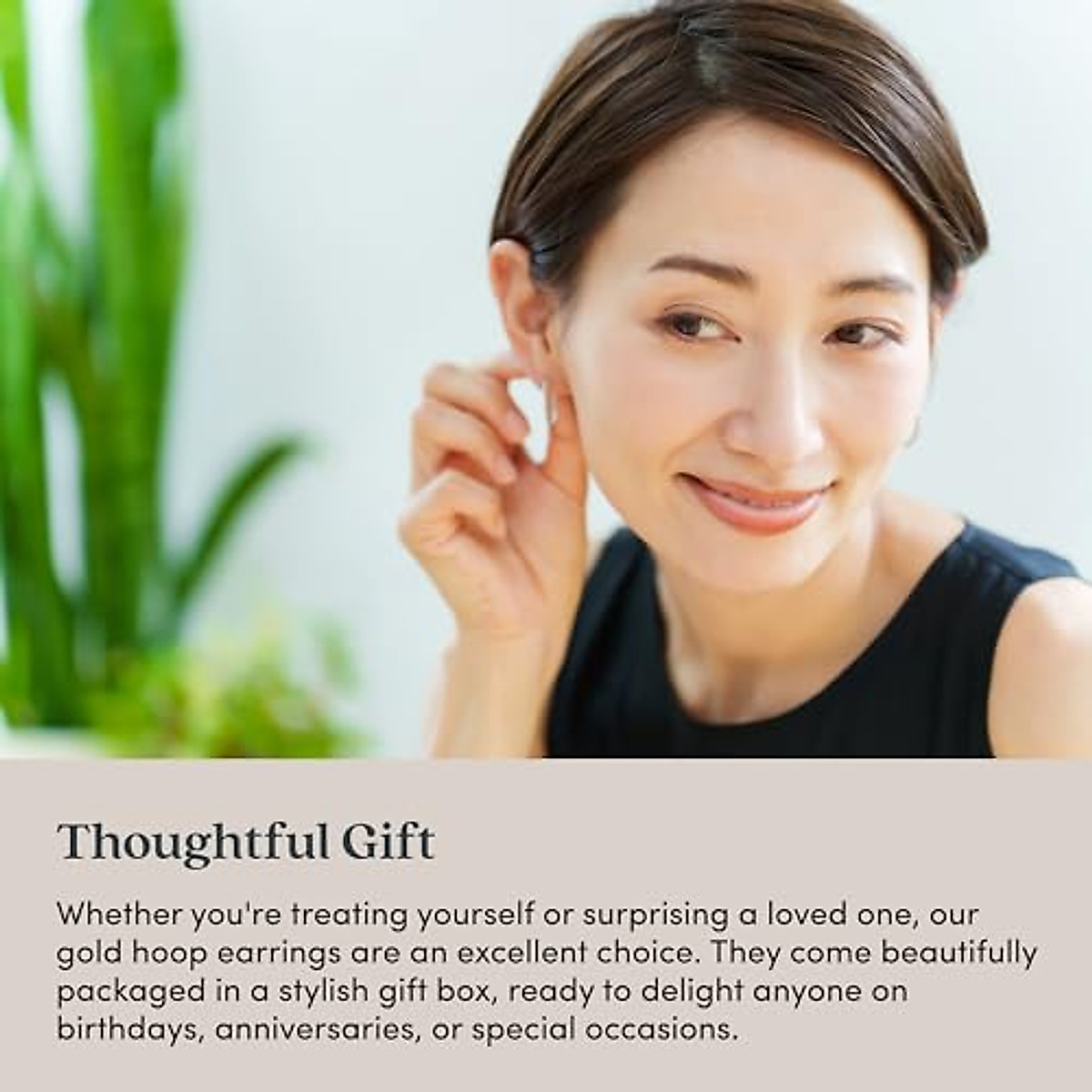 KEZEF Solid 14K Gold Hoop Earrings - 3mm Tube Hoop Gold Earrings for Women - 18mm 14K Yellow Gold Earrings - Real Gold Hoops with High Polish Finish