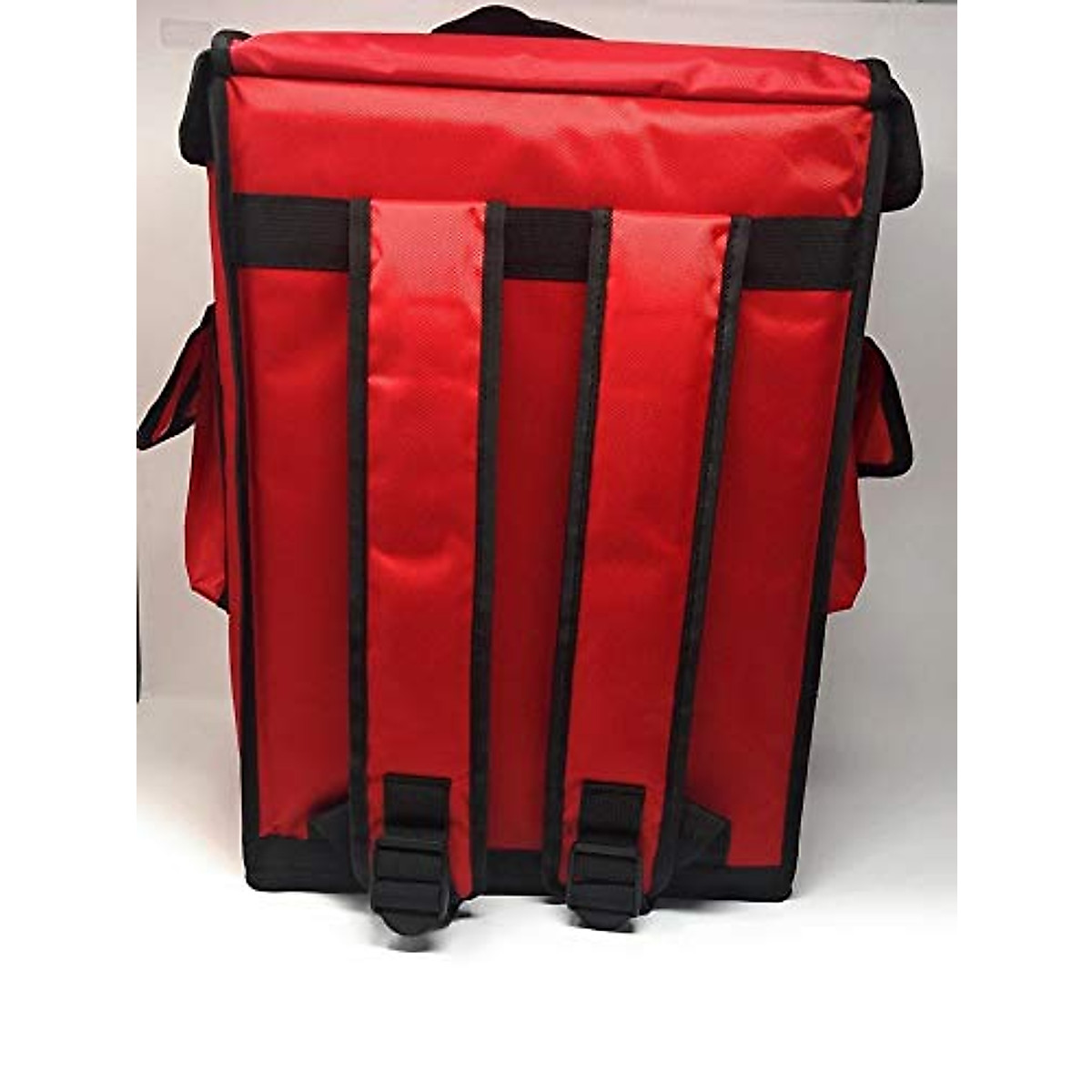 Food Delivery Backpack 14" L x 10" W x 19" H, Delivery Bag, Thermal Backpack,Heat Insulated Backpack, 2-Way Zipper (Red)