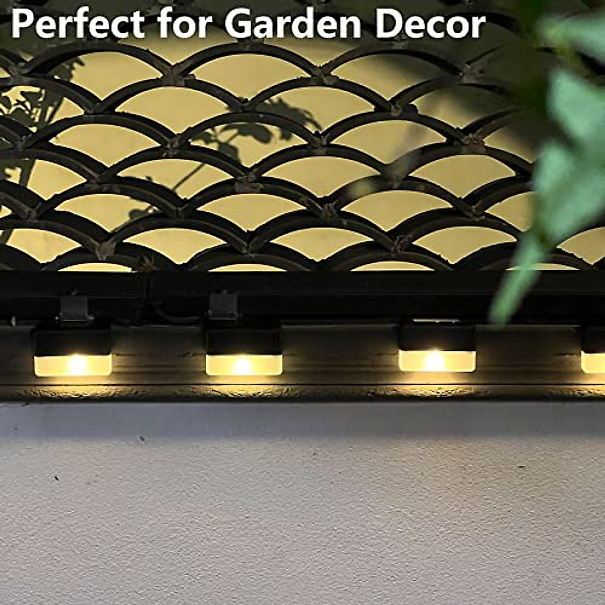 GOODFOEVER Solar Deck Lights 16 Pack Fence Post Lights Waterproof LED Solar Lights for Stairs, Fence, Deck, Garden, Patio Yard, Porch and Step