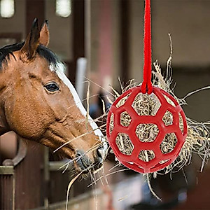 2 Packs Horse Treat Ball Hay Play Ball,1 Pack Hay Tote Bag ,Goat Toys Hay Ball Hanging Feeding Toy for Sheep Horse Goat Feeder and Relieve Stress