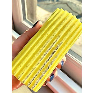 Scrub Daddy Damp Duster, Magical Dust Cleaning Sponge, Duster for Cleaning Venetian & Wooden Blinds, Vents, Radiators, Skirting Boards, Mirrors and Cobwebs, Traps Dust, Grey