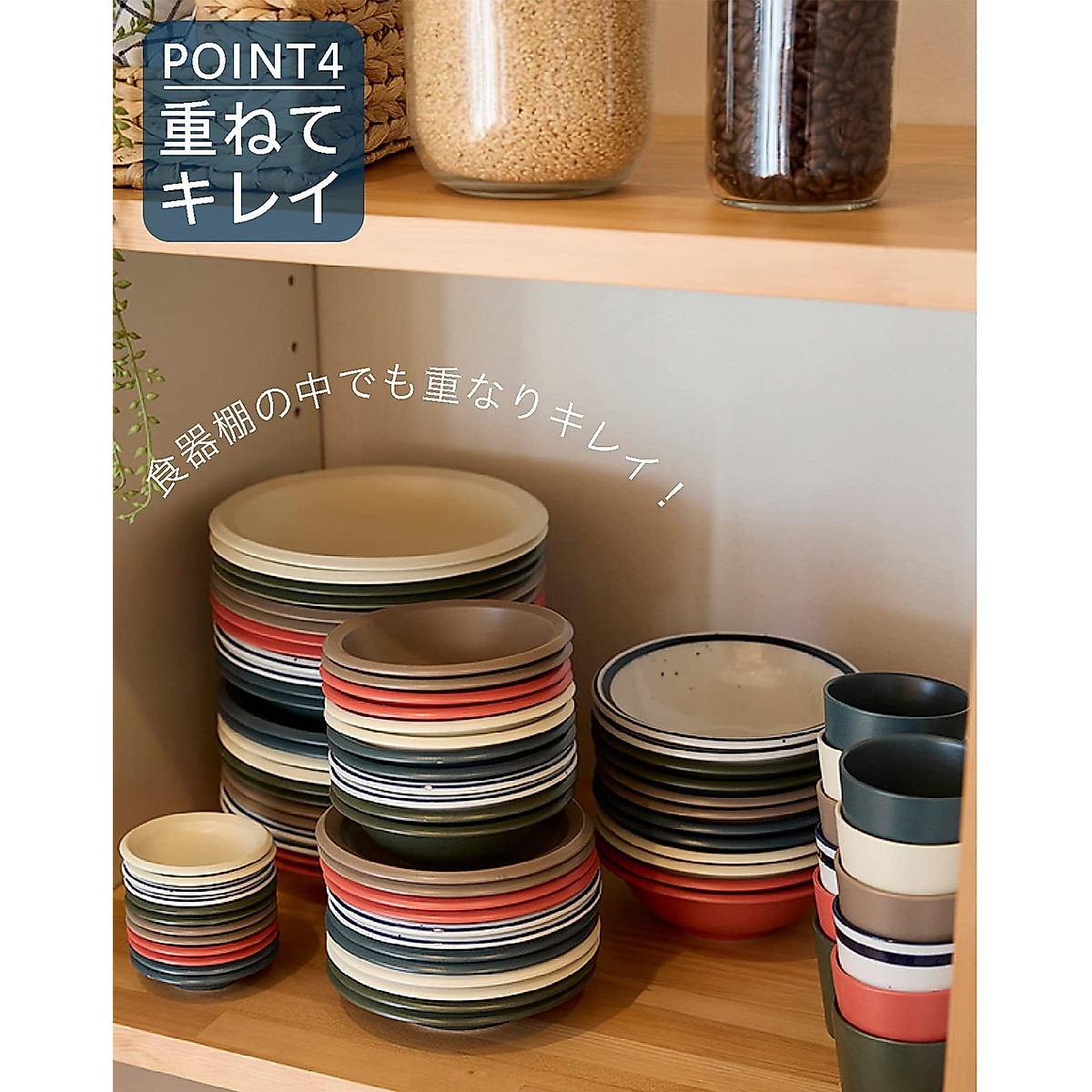 TAMAKI Air Stack T-954119 Curry & Pasta, Mocha, Diameter 8.7 x Height 1.6 inches (22 x 4 cm), Microwave & Dishwasher Safe