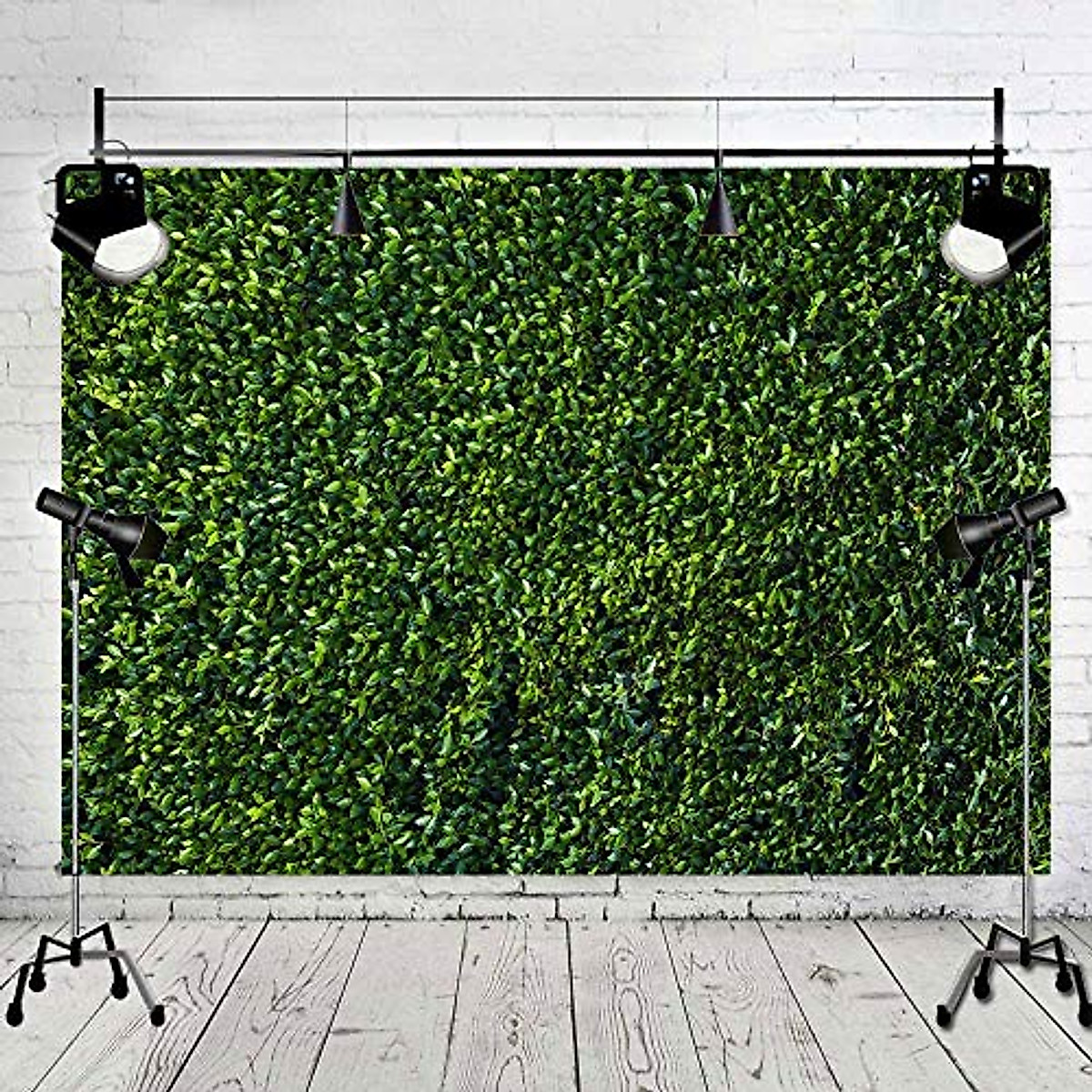 Art Studio 9x6ft Green Leaves Photography Backdrops Spring Nature Party Decoration Outdoorsy Theme Newborn Baby Shower Backdrop Wedding Photo Background Studio Props Booth Vinyl