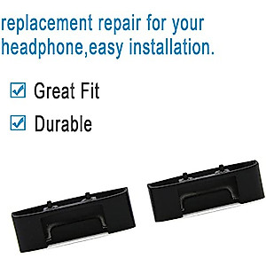 Replacement Headband Metal Folding Hinge Clip Cover Pin Repair Parts Set Compatible with Studio 3 Studio 3.0 Wireless Over-Ear Headphones (Black+Red)