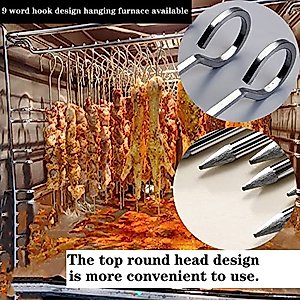 Metal skewers for grilling，skewers for kabobs，stainless steel skewers 14” Flat Shish Kabob Skewers with Ring Handles ，metal skewers ,Reusable BBQ Sticks - 10 Pack with Storage Bag