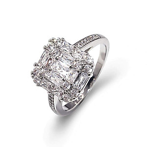 Rings for Women Personalized Metal Full Diamond Microinlaid Zircon Female Ring Jewelry Gifta Good Gift for a Girlfriend, Boyfriend, Family