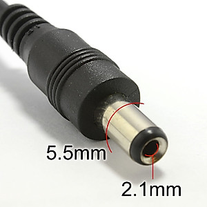 Amamax Wall Adapter Power Supply - 12VDC 1A, 5.5mm - 2.1mm Plug UL Listed